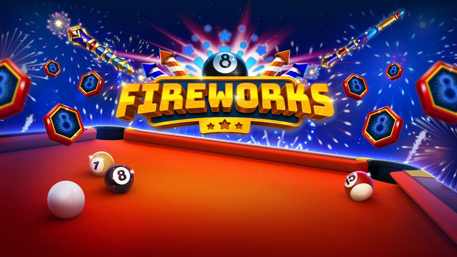 8 Ball Pool - Fireworks Celebration